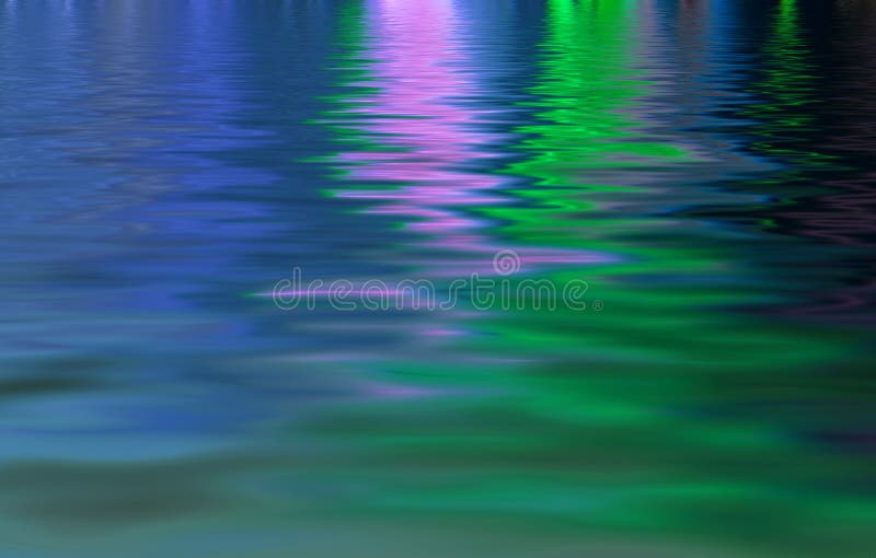 Neon on Water stock image. Image of texture, watery, ripple - 4235013