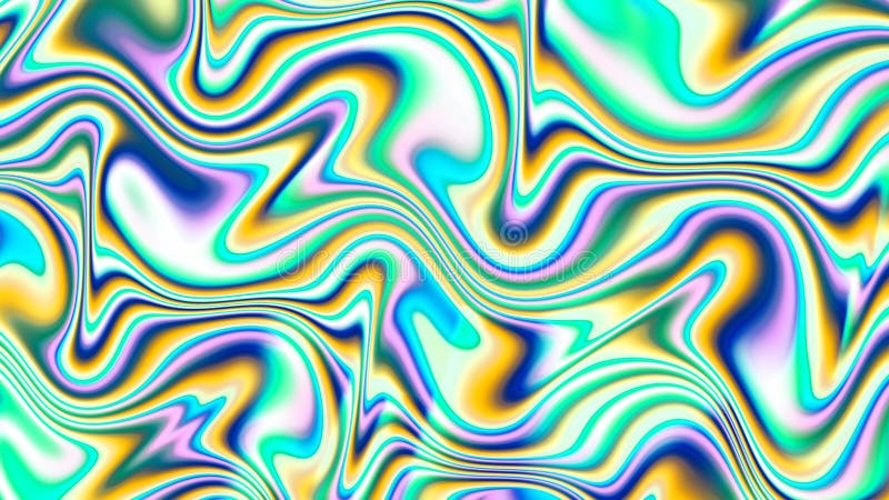 Neon Waves. Illusion. Deformation Time and Space Stock Illustration ...