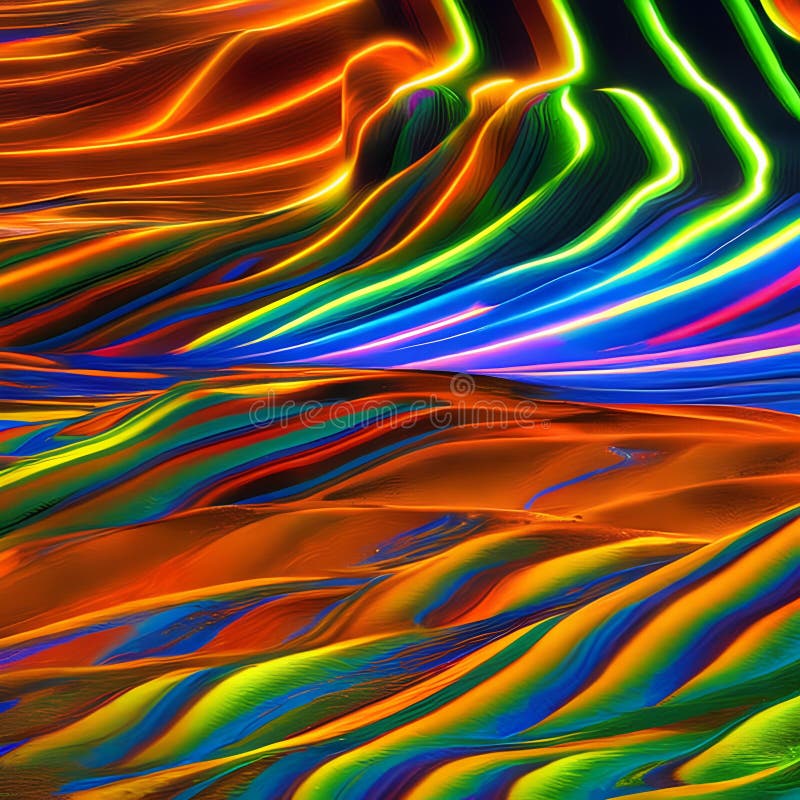 309 Neon Waves: a Vibrant and Dynamic Background Featuring Neon Waves ...