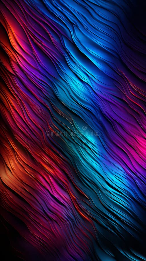 Neon Wavy Lines Texture. Vertical Background. Diagonal Pattern Stock ...