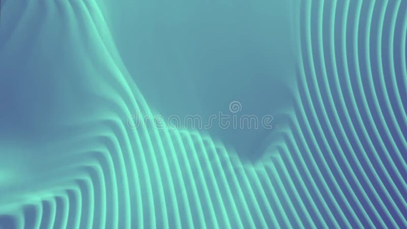 Neon Wavy Pattern of Curving Lines. 3d Rendering Digital Animation ...