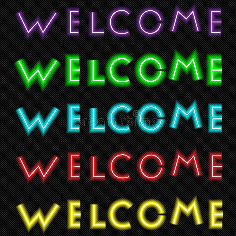 Welcome Cursive Stock Illustrations – 874 Welcome Cursive Stock ...
