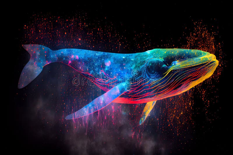 Neon Whale Stock Illustrations – 908 Neon Whale Stock Illustrations, Vectors & Clipart - Dreamstime