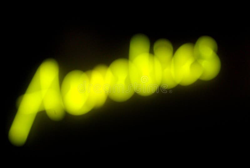 Neon Yellow Aerobics Sign on Gym Wall Stock Photo - Image of weight ...