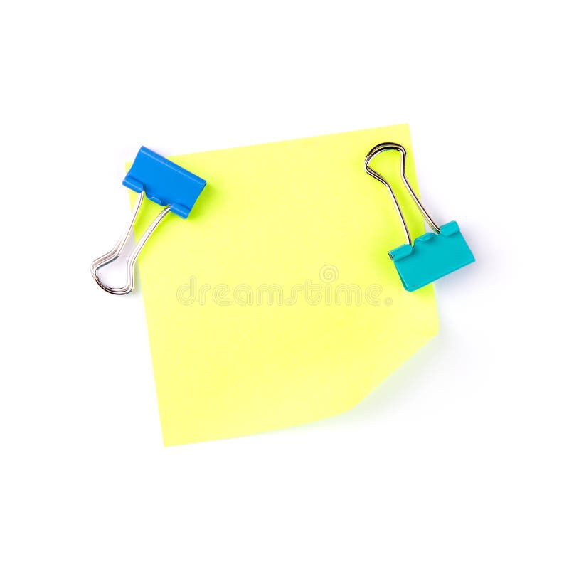 Neon Yellow Sticky Paper Note Stock Image - Image of object, letter ...