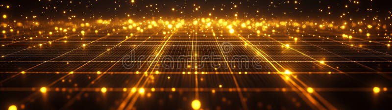 Neon Yellow and White Laser Grid Shaped Like a Sphere. Stock Photo ...