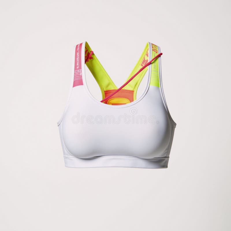 Neonaccented Bright White Sports Bra Captures an Exploding Burst of ...