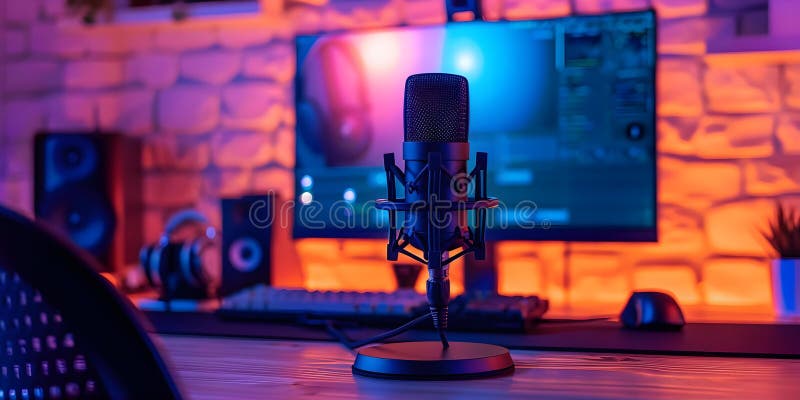 Lighting Microphone Stock Illustrations – 3,701 Lighting Microphone ...