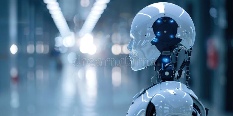 In a Neonlit Lab, a Futuristic Robotic Arm Assembles in the Cyberpunk ...