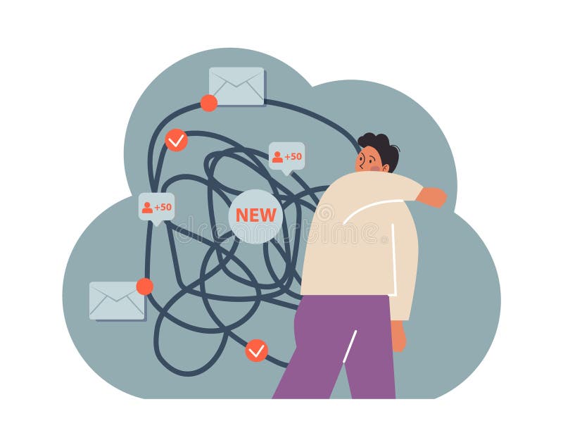 Neophobia, Fear of Anything New Set. Fixed Mindset, Negative Emotion ...