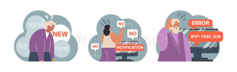 Neophobia, Fear of Anything New Set. Fixed Mindset, Negative Emotion ...