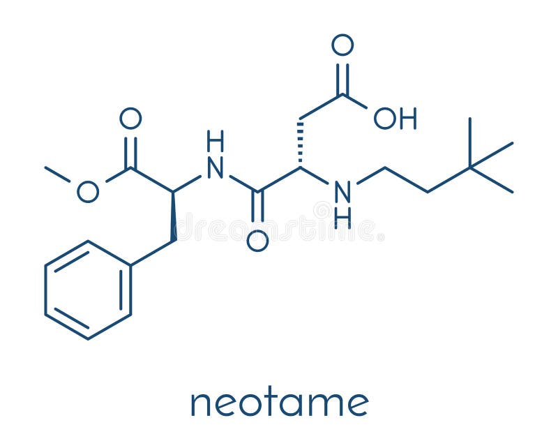 Neotame, Sugar Substitute, Chemical Formula and Skeletal Structure ...