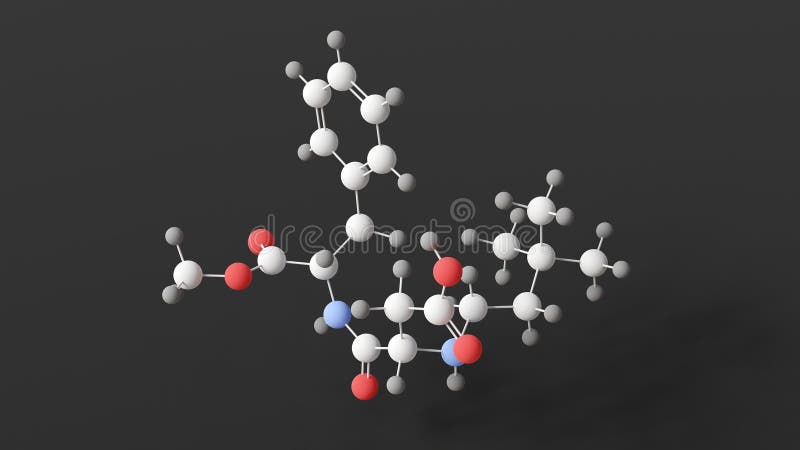 Neotame Molecule, Molecular Structure, E961, Ball and Stick 3d Model ...