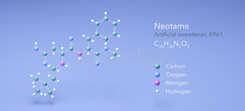 Neotame, Sugar Substitute, Chemical Formula and Skeletal Structure ...