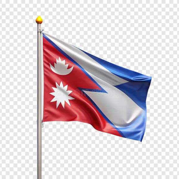 Nepal Flag Transparent Background Stock Illustration - Illustration of ...