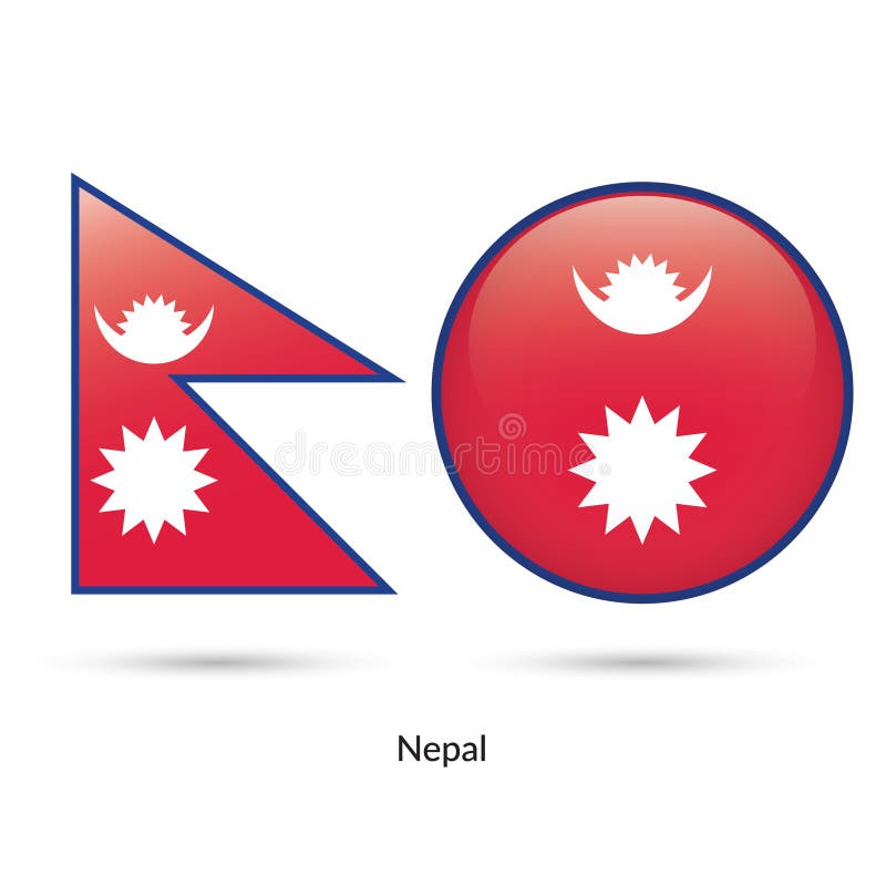 Nepal Round Flag Seamless Pattern. Nepalese Background. Vector Circle ... Nepal Round Flag Seamless Pattern. Nepalese Background. Vector Circle ...