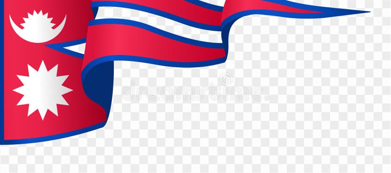 Nepal Flag Official Isolated on Png or Transparent Background. Vector ...