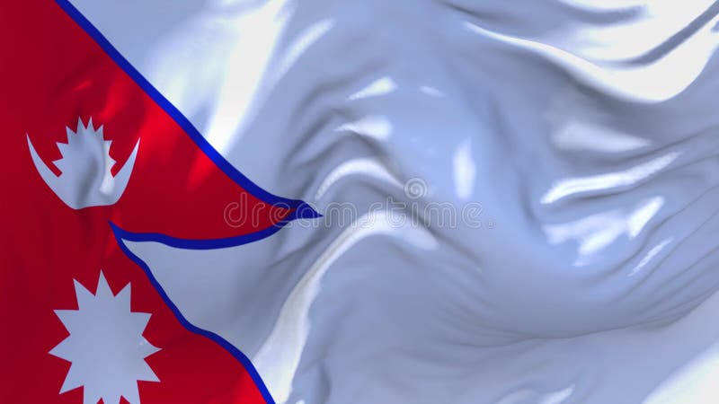 Nepal Waving Flag National 3d Nepali Flag Waving Sign Of Nepal Island