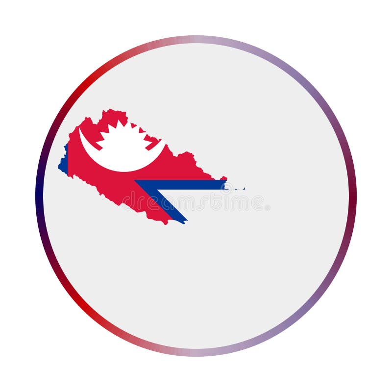 Nepal icon. stock vector. Illustration of insignia, graphic - 213950590
