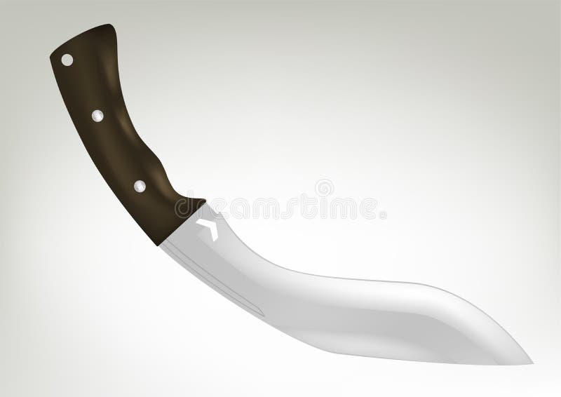 Nepal knife kukri stock vector. Illustration of background - 16350265
