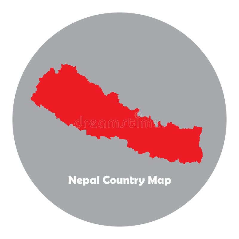 Nepal map icon stock vector. Illustration of island - 285783922