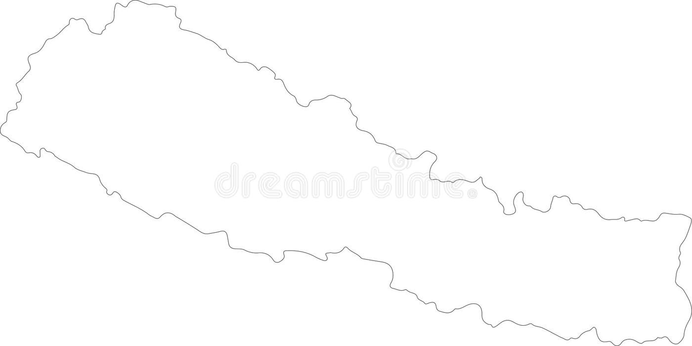 Map Outline Nepal Stock Illustrations – 1,593 Map Outline Nepal Stock ...
