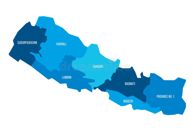 Nepal Political Map of Administrative Divisions Stock Illustration ... Nepal Political Map of Administrative Divisions Stock Illustration ...