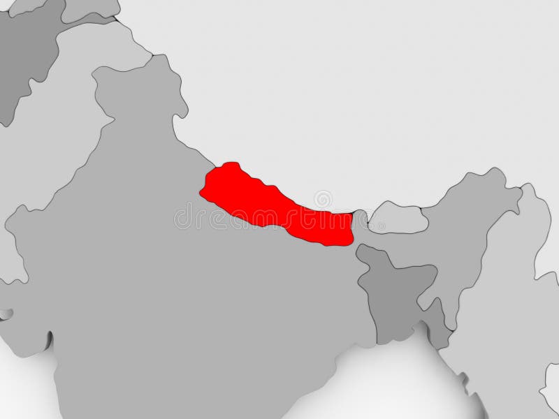 Map of Nepal stock illustration. Illustration of nepalese - 101734291