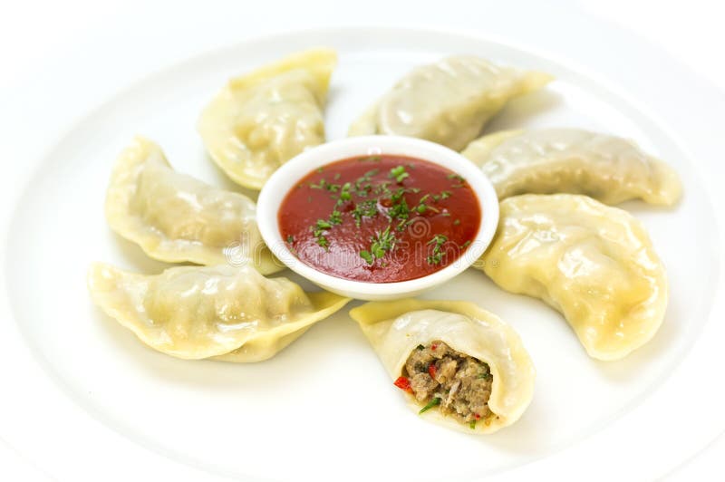 Nepalese food momo stock image. Image of dish, nepali - 45374523