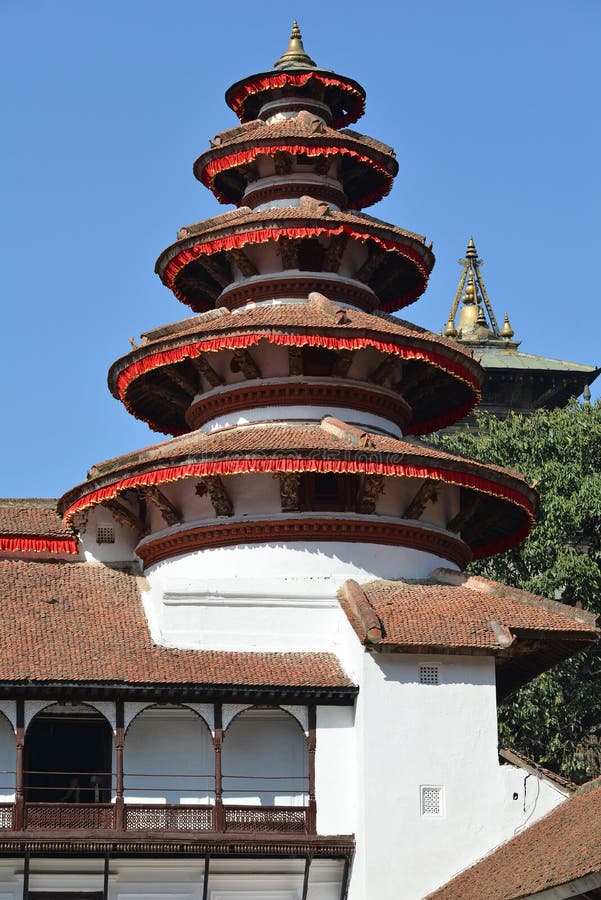 Nepali Architecture in the Royal Palace, Kathmandu Stock Photo - Image ...