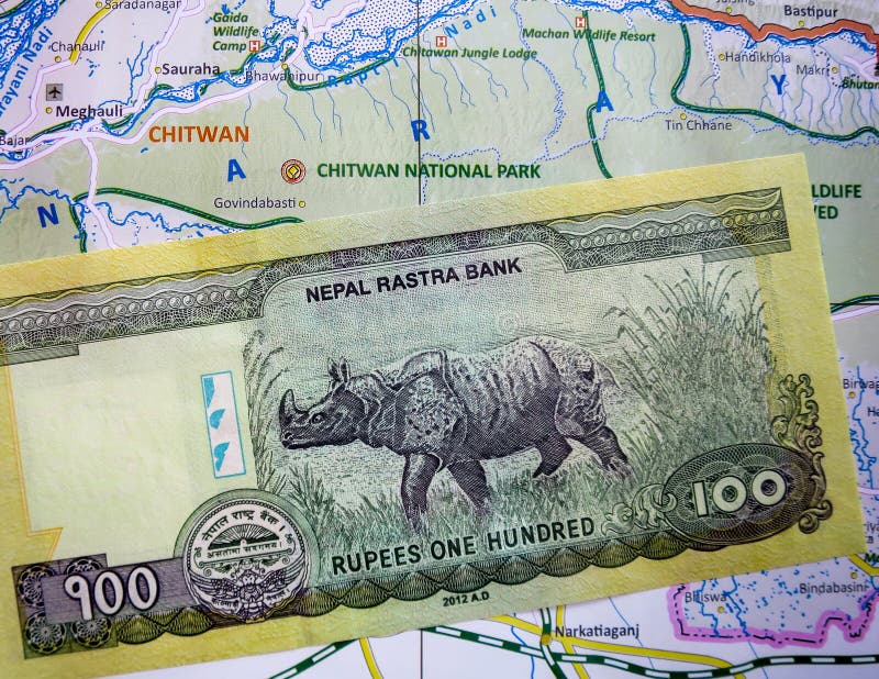 Nepali Currency Note on Map Stock Photo - Image of debt, nepalese: 74565112