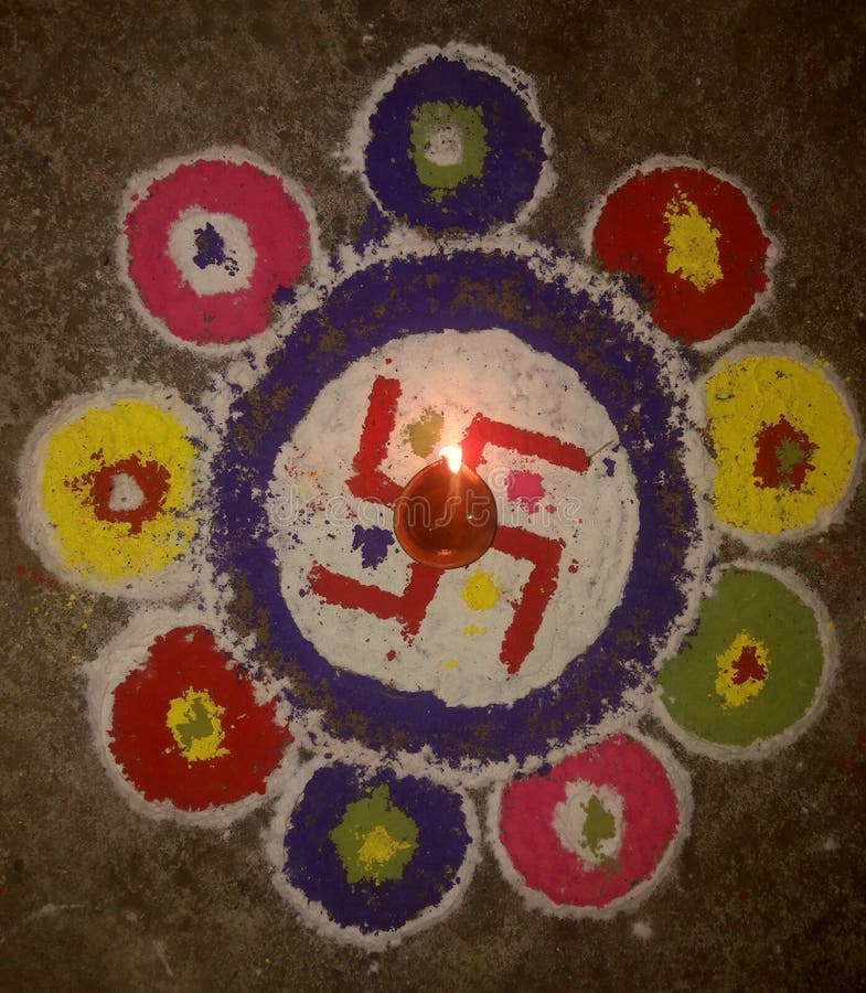 Nepali Festival Tihar stock image. Image of rangoli - 131233453