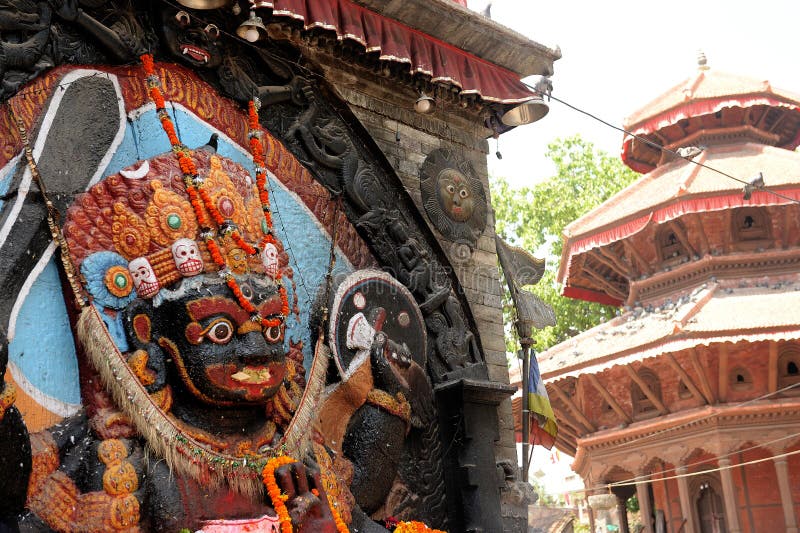 Nepali Religious Ritual In Swayambhunath Stupa Stock Image - Image of ...