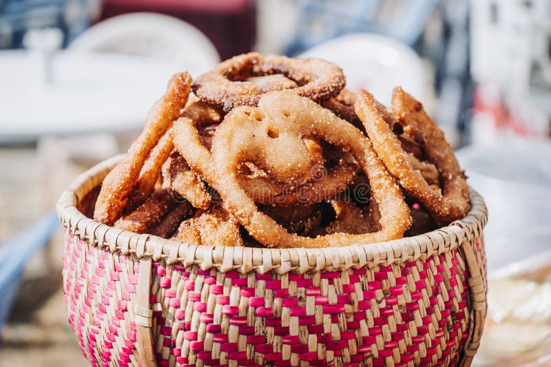 Nepali Traditional Rice Bread - Sel Roti Stock Photo - Image of ...