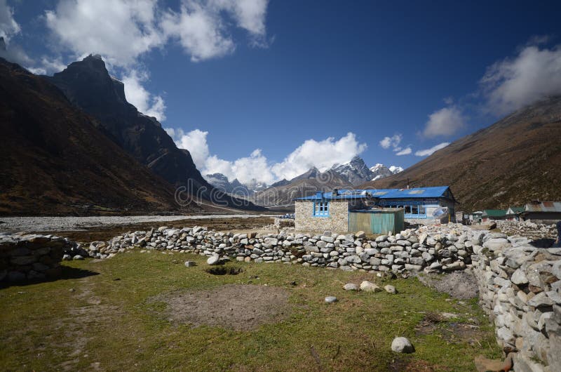 The Nepali Village of Pheriche Stock Image - Image of asian, high: 21843589