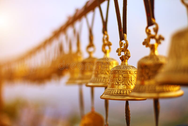 Nepaly Bells stock photo. Image of holy, brown, alarm - 51587776