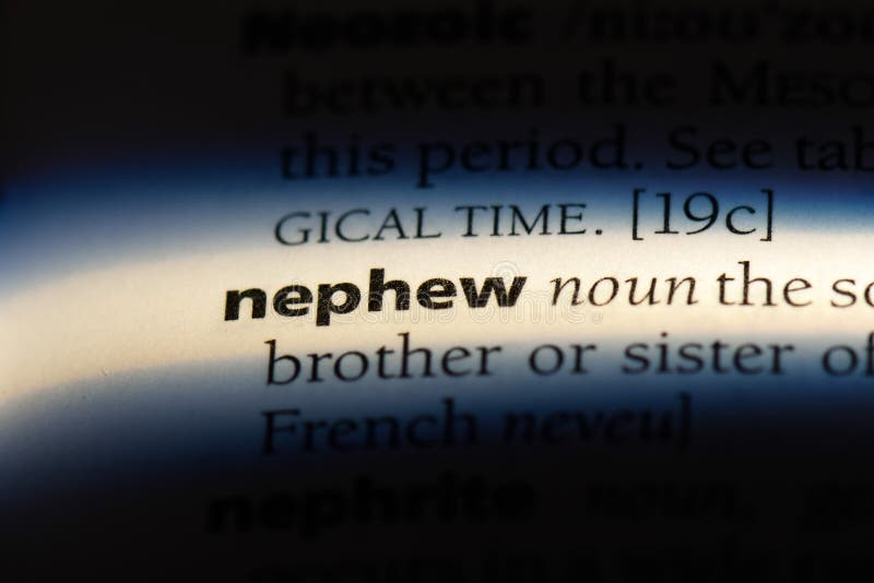 Nephew stock photo. Image of word, english, macro, info - 126544208