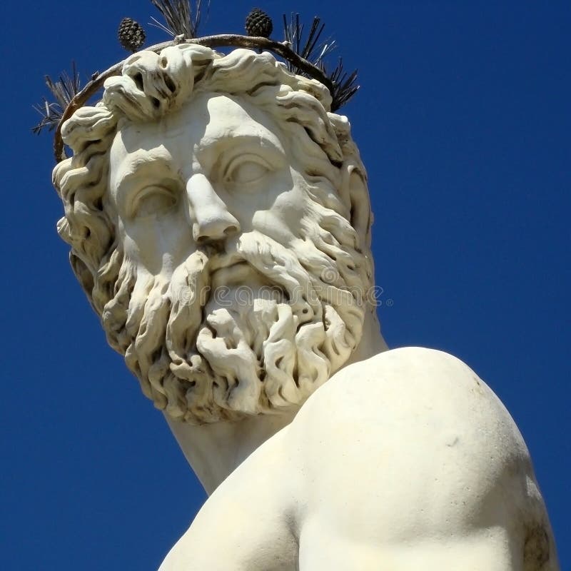 Neptune Statue, Trevi Fountain, Rome Stock Photo - Image of travel ...