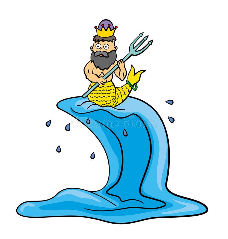 Cartoon King Neptune Stock Illustrations – 203 Cartoon King Neptune ...