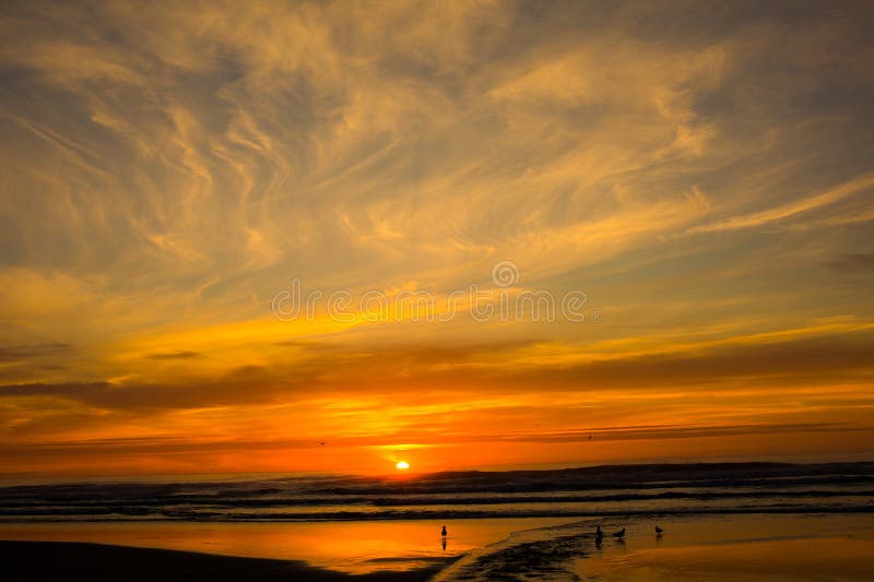 Neptune Beach sunset 1b stock photo. Image of oregon - 300114128