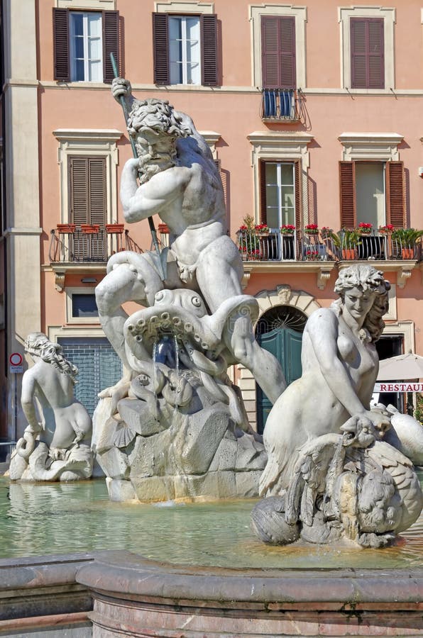 Neptune fountain stock image. Image of fountain, concept - 19495555