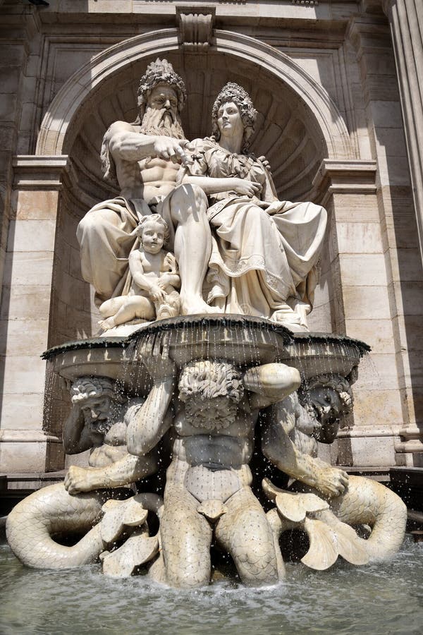 Neptune Fountain stock photo. Image of landmark, landscape - 28517570