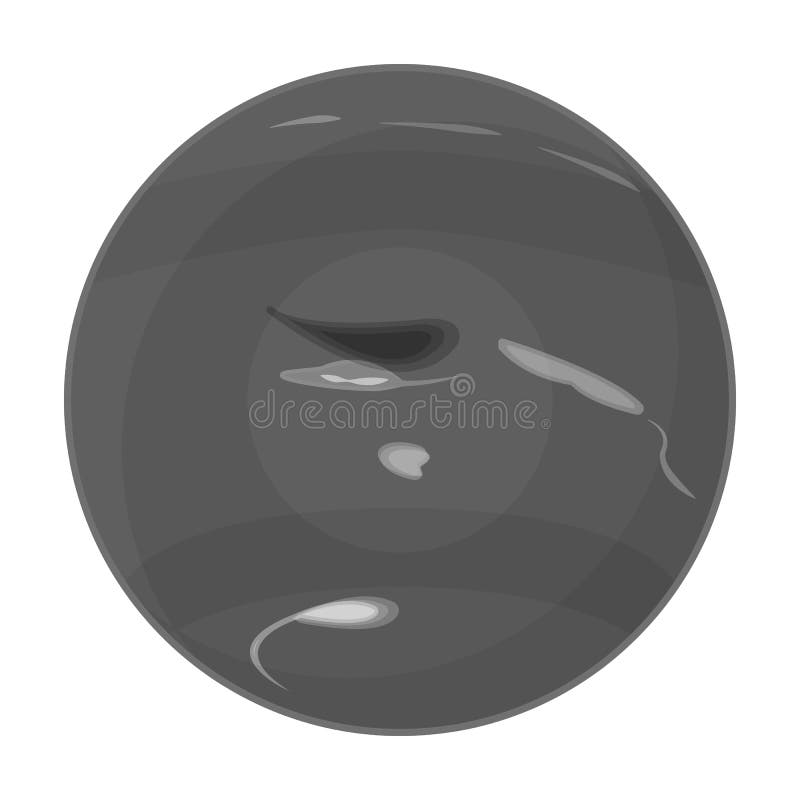 Neptune Icon in Outline Style Isolated on White Background. Planets ... Neptune Icon in Outline Style Isolated on White Background. Planets ...