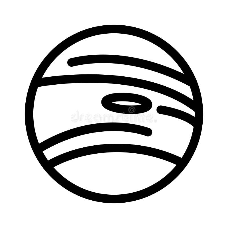 Neptune Icon Vector Sign and Symbol Isolated on White Background ...