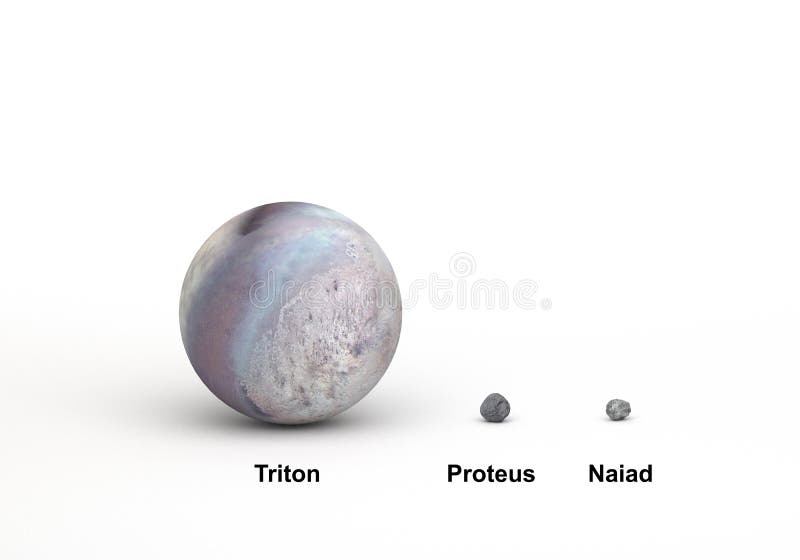 Proteus moon stock illustration. Illustration of stars - 2328058