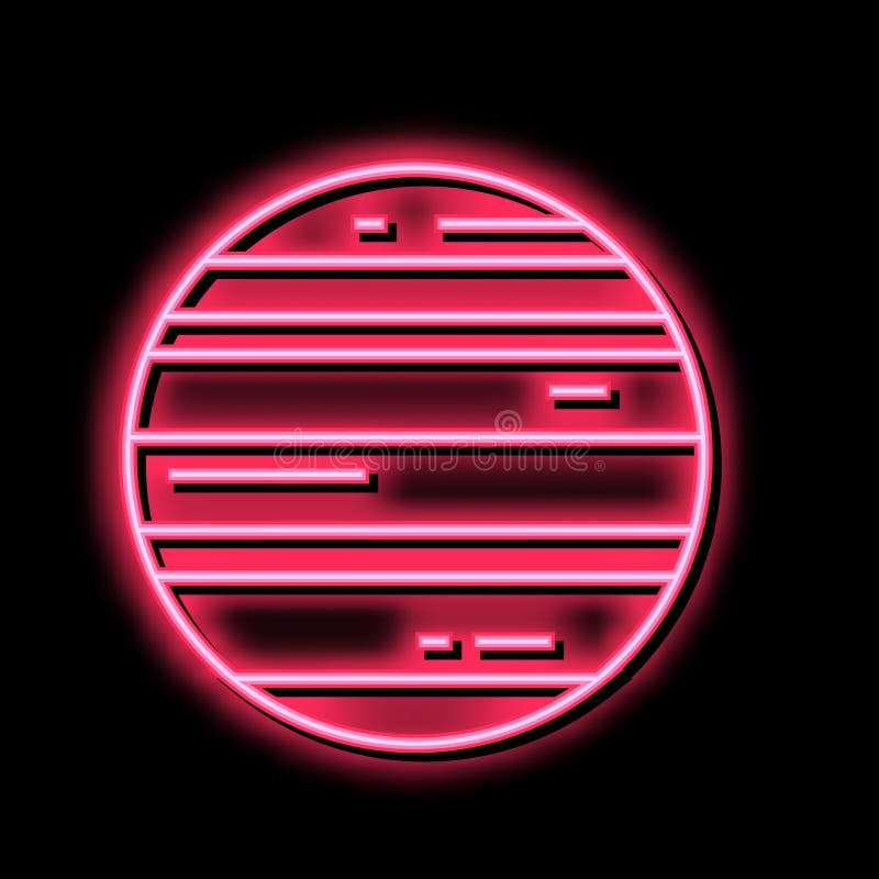 Neptune Planet Color Icon Vector Flat Illustration Stock Vector ...