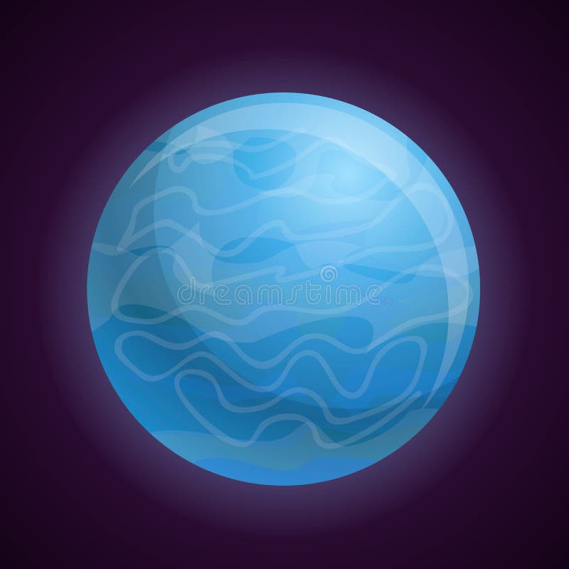 Neptune Planet Icon, Cartoon Style Stock Vector - Illustration of orbit ... Neptune Planet Icon, Cartoon Style Stock Vector - Illustration of orbit ...