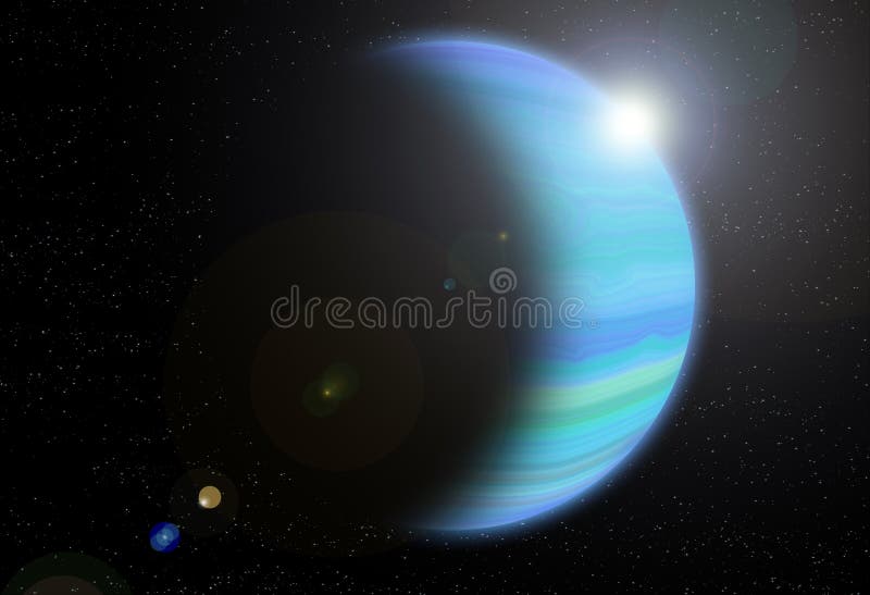 Neptune planet stock illustration. Illustration of space - 49090459
