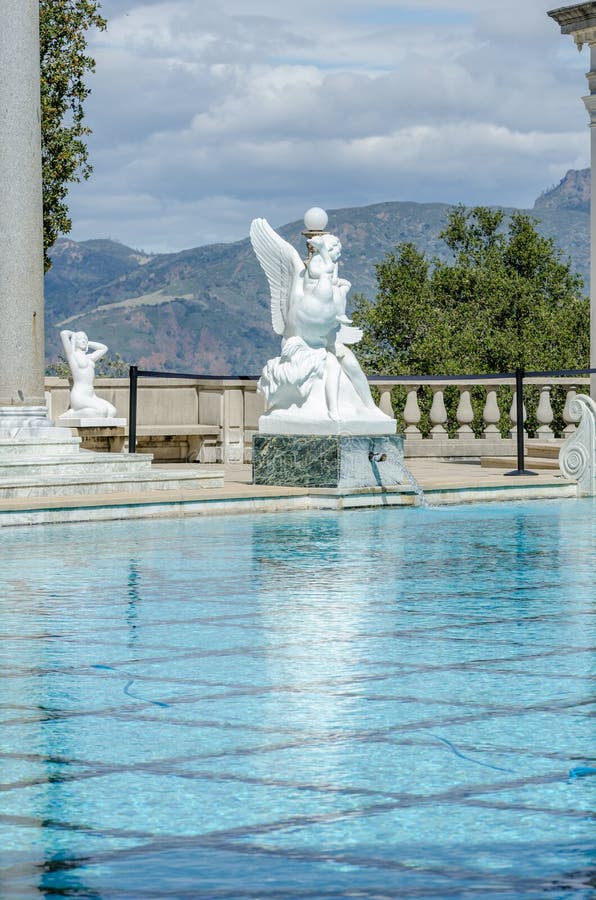 Neptune pool statue stock image. Image of marble, stone - 35053907