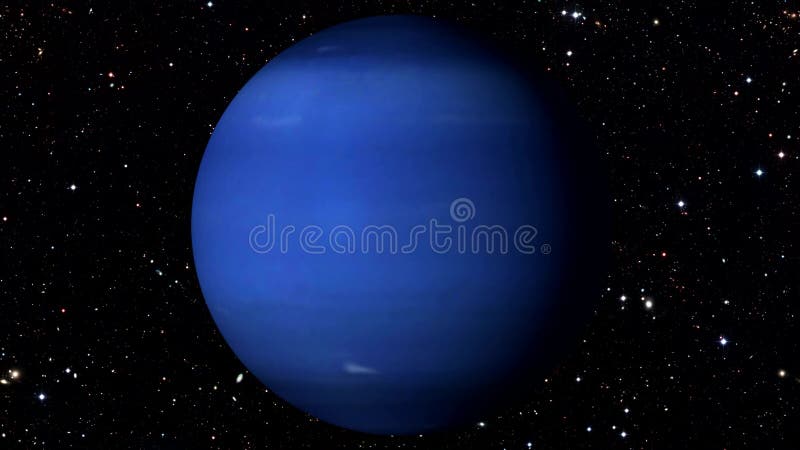 Neptune Rotating on a Star Backgrund. Loopable Stock Footage - Video of ...